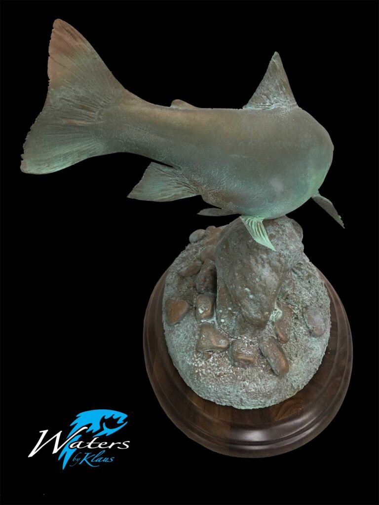 Rainbow Trout – Copper Patina Style Sculpture - Waters by Klaus